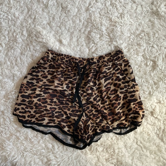 Source Unknown | Shorts | Cheetah Athletic Shorts | Poshmark